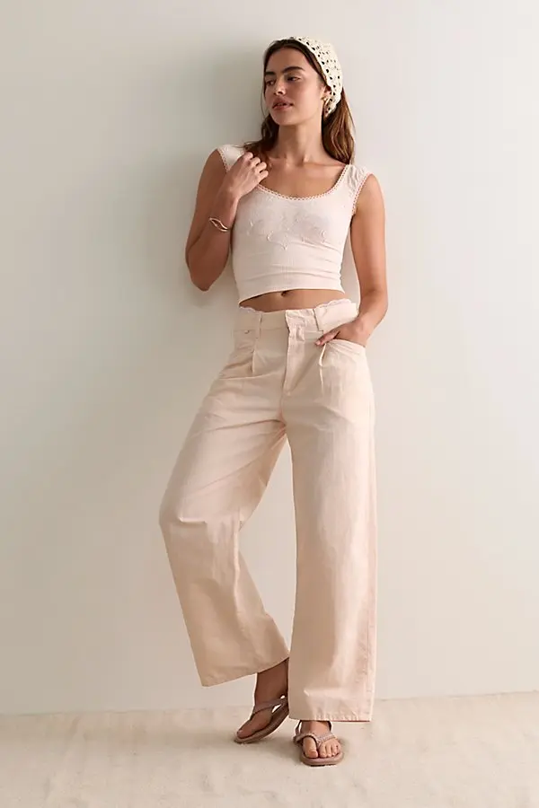 INTIMATELY Pretty Please Cropped Top - Delicate Shell