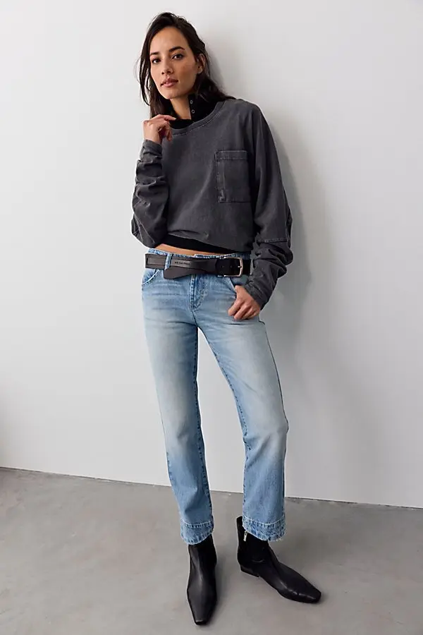 We The Free Leona Twisted Slim Jeans - Skipper