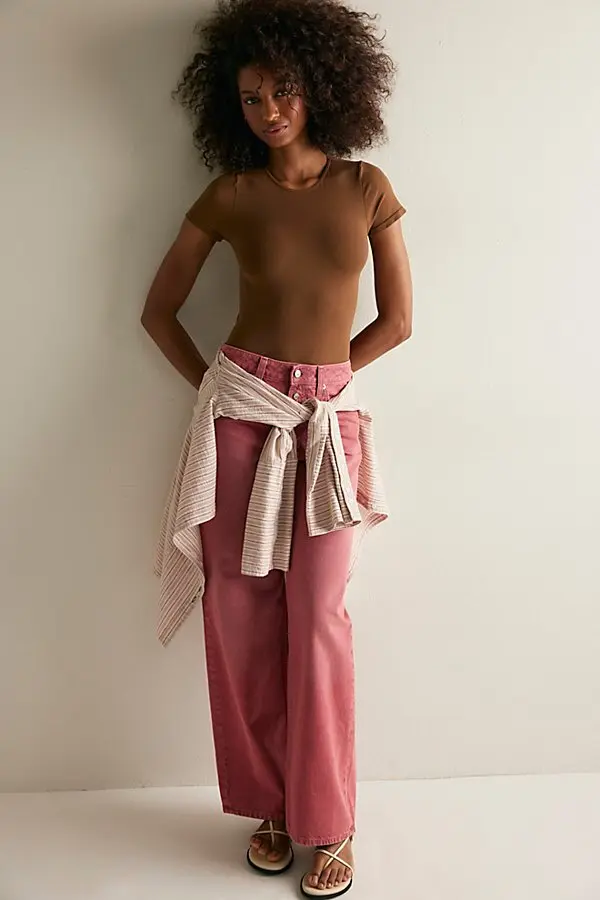 INTIMATELY Clean Lines Fitted Bodysuit - Coffee Date