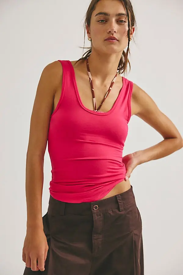 We The Free Yumi Ribbed Tank Top - Festive Jam