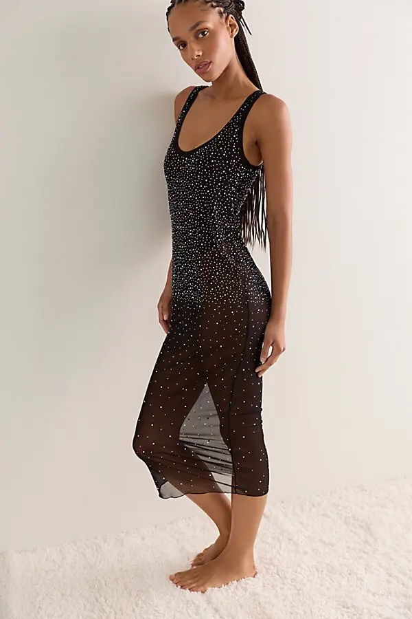 INTIMATELY Night Sky Seamless Midi Bodysuit - Black