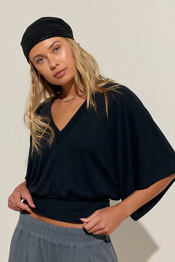Free People Birdie Top - Black