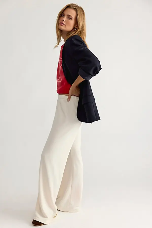 Citizens Of Humanity Nora Knit Pull-on Wide-leg Pants - Pashmina