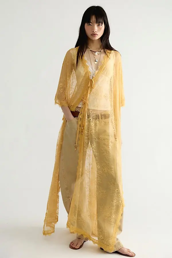 Free People Nigel Preston Lace Kaftan
