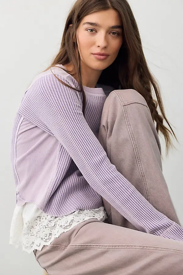 FP ONE Baby Blake Thermal Top - Sugared Violet