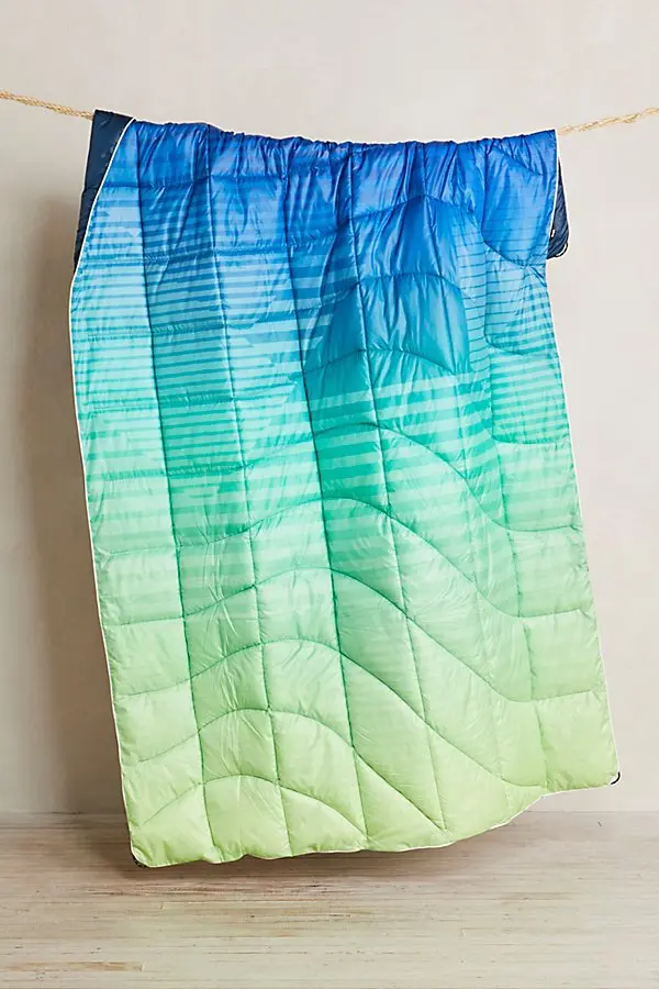 RUMPL Printed Nanoloft Blanket At - Patch Cool Fade