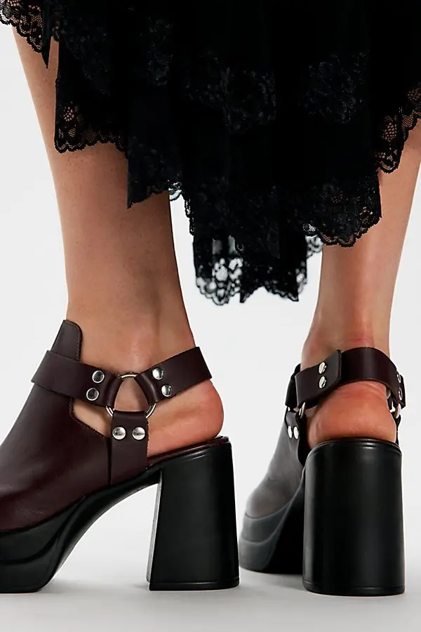 FP COLLECTION Hybrid Harness Platform Boots - Brown