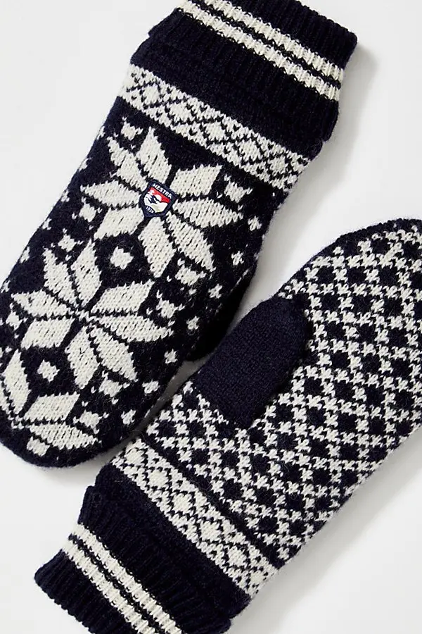 HESTRA Isvik Mittens - Navy
