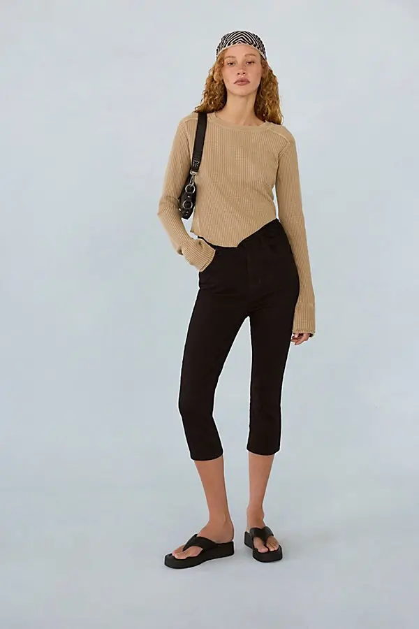 Free People Bette Super Slim Capri Pants