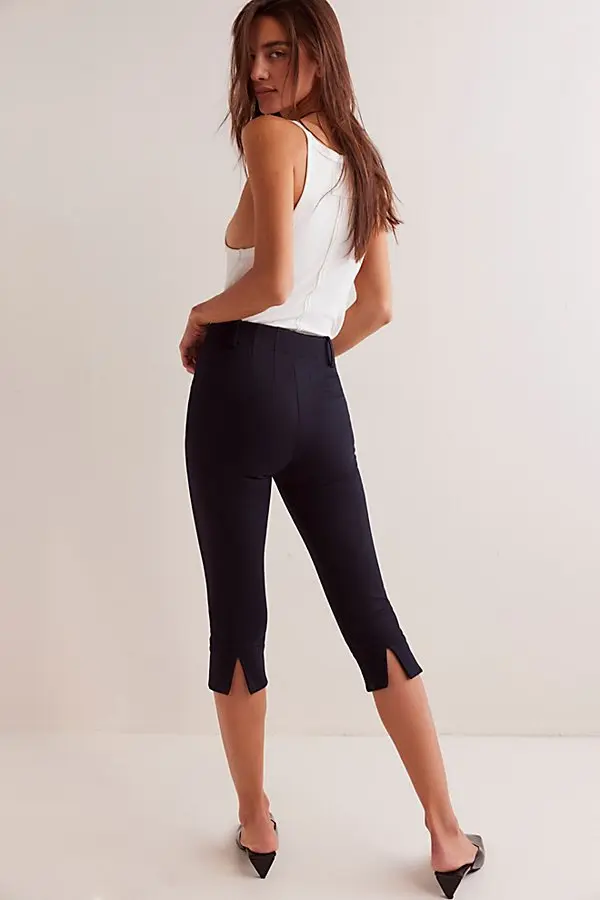 Free People Bette Super Slim Capri Pants