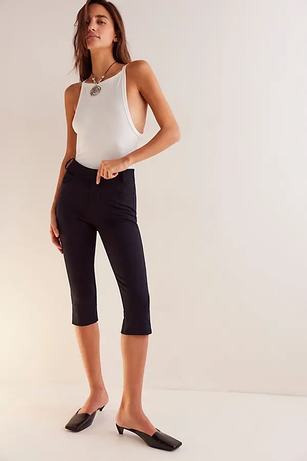 Free People Bette Super Slim Capri Pants