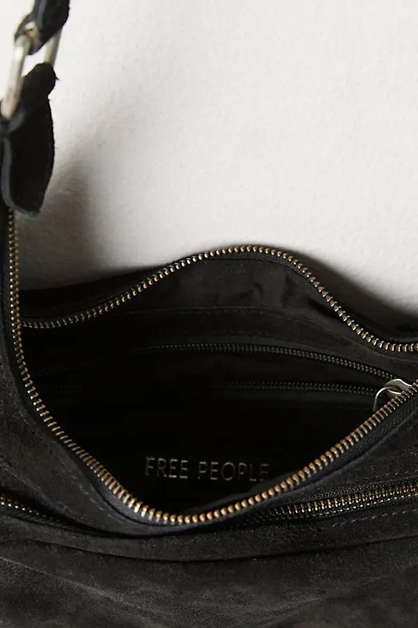 FP COLLECTION Siren Suede Shoulder Bag