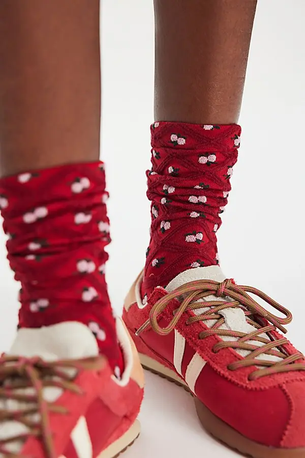 FP COLLECTION Floral Jacquard Trouser Socks