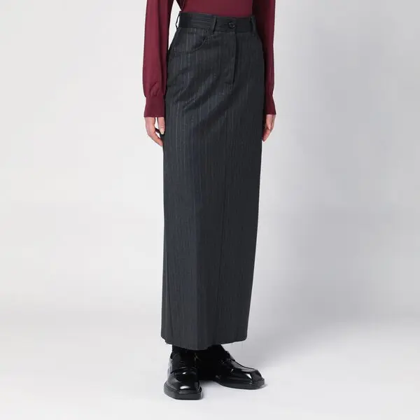 DEPARTMENT 5 Pinstripe Wool-blend Maxi Skirt