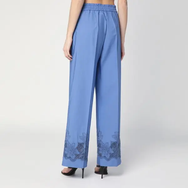 P.a.r.o.s.h Embroidered Cotton Poplin Trousers