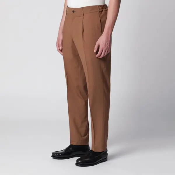 SANTANIELLO Wool Blend Trousers