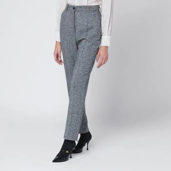 Dolce & Gabbana Wool-blend Dotted Trousers