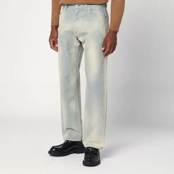 Prada Corduroy Trousers With Washed Effect