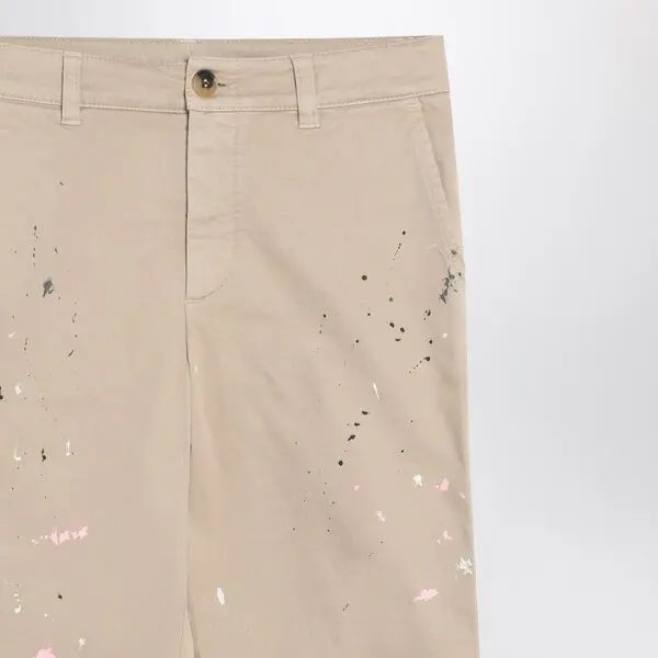 GOLDEN GOOSE Cotton Splatter Detail Trousers