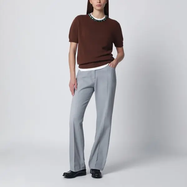 Prada Washed Denim Jeans - Grey