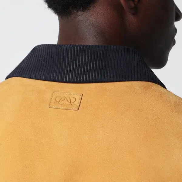 Loewe Suede Jacket With Contrasting Collar