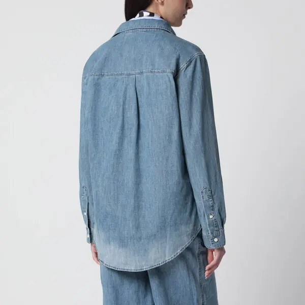 Miu Miu Bleached Cotton Chambray Shirt