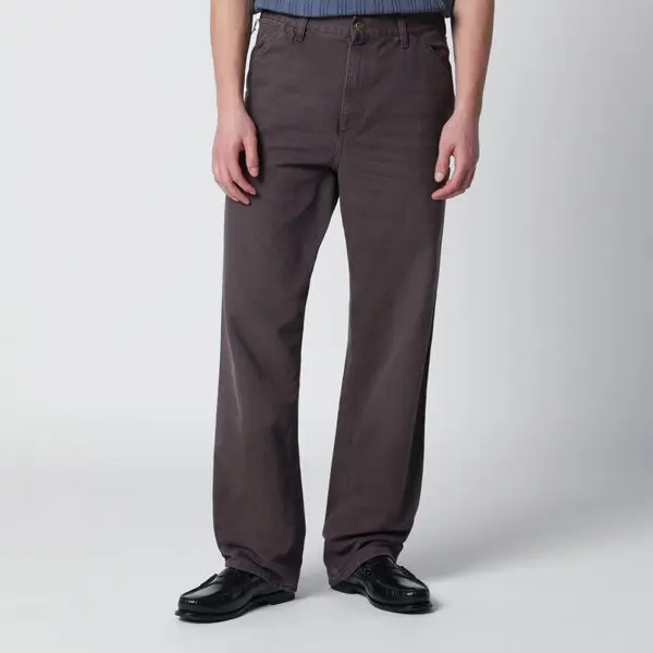 Carhartt Work In Progress Single Knee Canvas Trousers - Grey