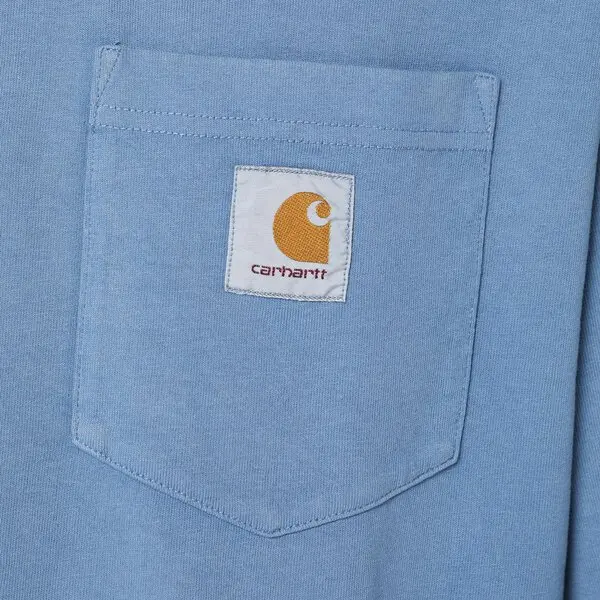 Carhartt Work In Progress S/s Hudson Pocket T-shirt In Sorrent Color - Blue