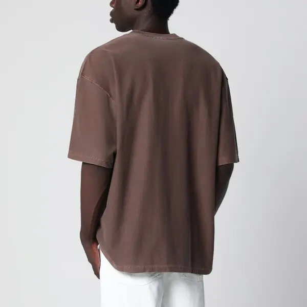 Carhartt Work In Progress Loose Pocket T-shirt In Tobacco-coloured Cotton Jersey