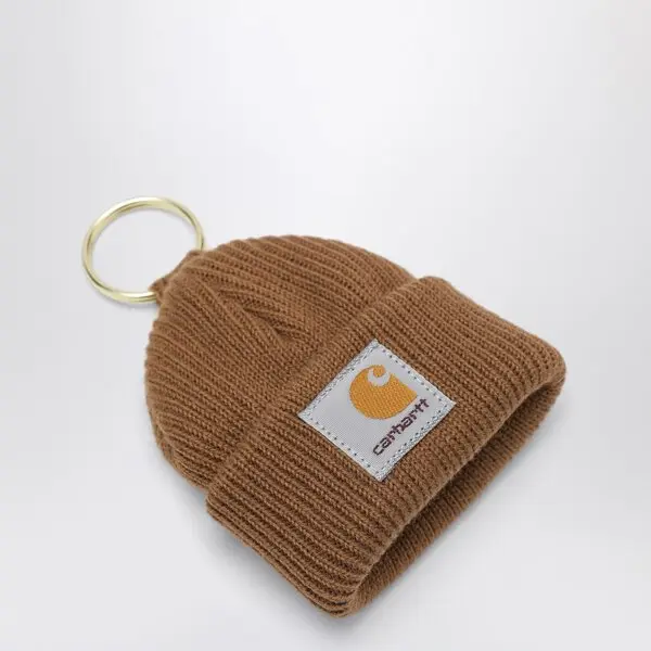 Carhartt Work In Progress Watch Hat Keychain - Brown