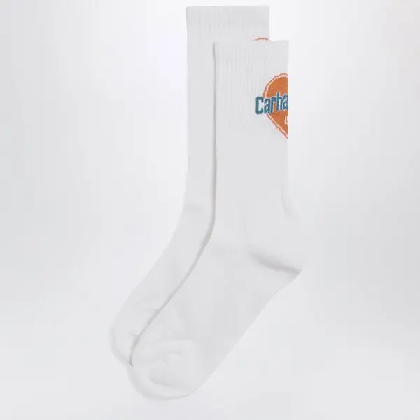 Carhartt Work In Progress Jacquard Motif Ankle Socks - White