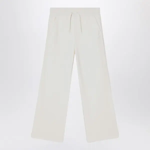 K-WAY Cotton Flared Sports Trousers - White