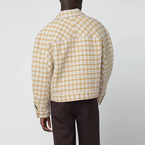 Séfr Checked Wool Cloth Matthieu Jacket - Beige