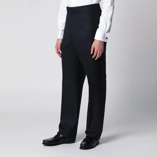 Thom Browne Navy Wool Trousers
