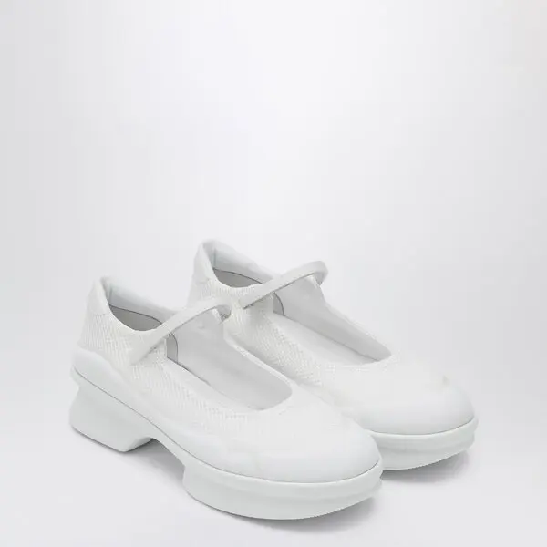 Prada Mesh Ballerina - White