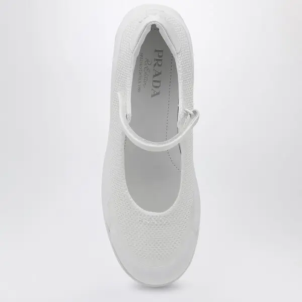 Prada Mesh Ballerina - White