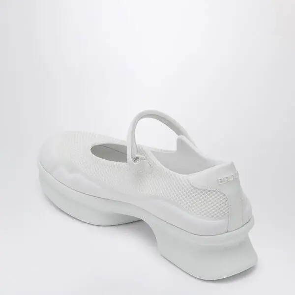 Prada Mesh Ballerina - White