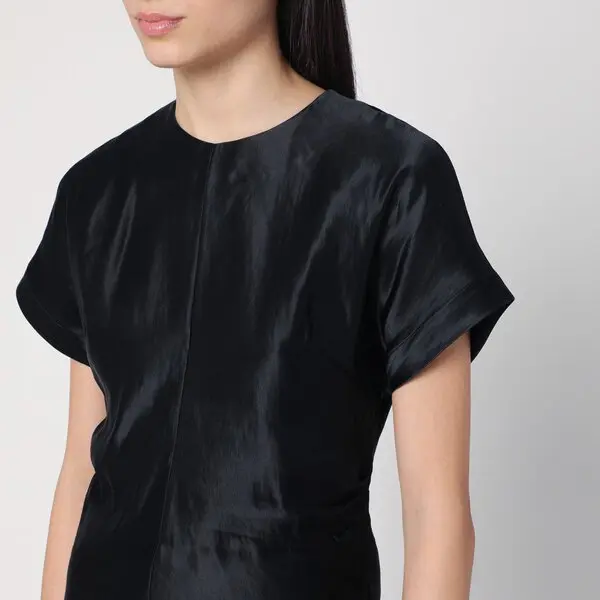 Loulou De Saison Linen & Silk T-shirt - Black