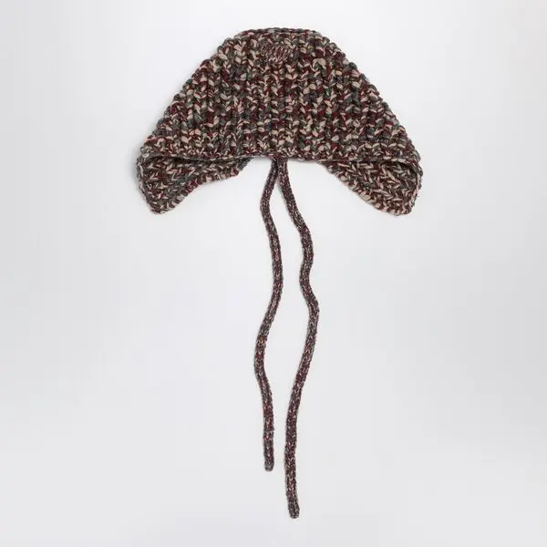 Prada Wool And Cashmere Knit Collar With Tie Detail