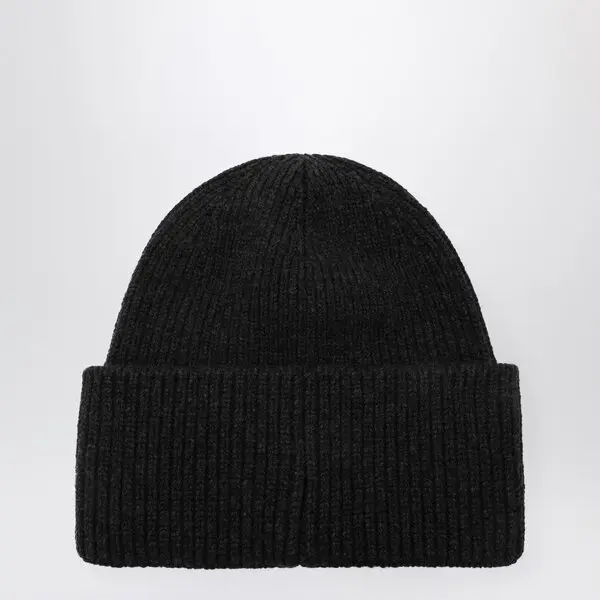 Destin Anthracite Wool And Cashmere Beanie - Grey