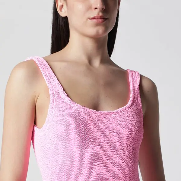 Hunza G Square Bubble One-piece Swimsuit