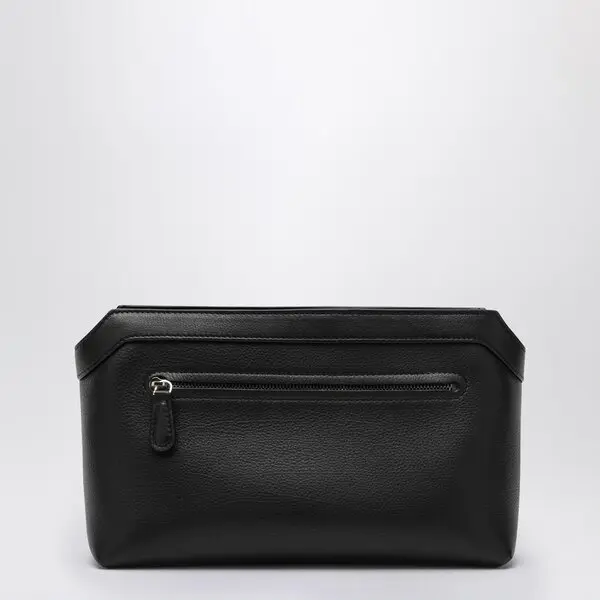 THE ROW Leather Clutch Bag - Black