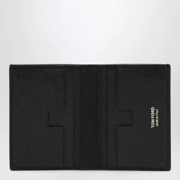TOM FORD Grained Leather Card Holder With Logo