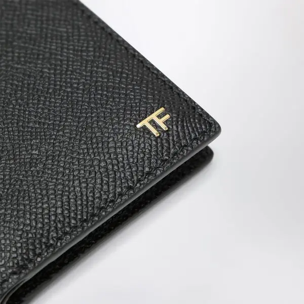 TOM FORD Grained Leather Card Holder With Logo