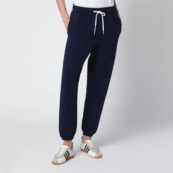 Polo Ralph Lauren Navy Cotton Blend Jogger Pants - Blue