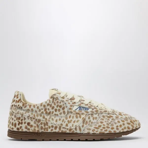 AUTRY Windspin Sneakers In Animalier Pony Skin