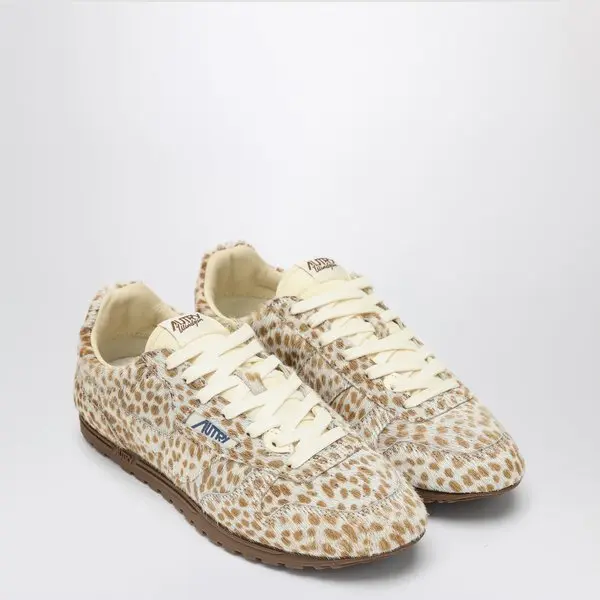 AUTRY Windspin Sneakers In Animalier Pony Skin