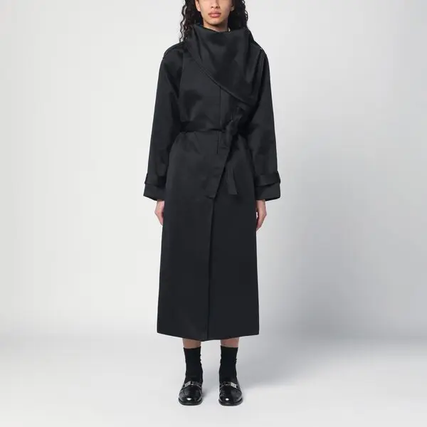 THE GARMENT Cotton-blend Trench Coat - Black