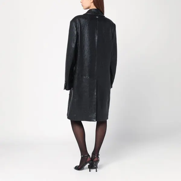 CASSELL Single-breasted Leather Coat