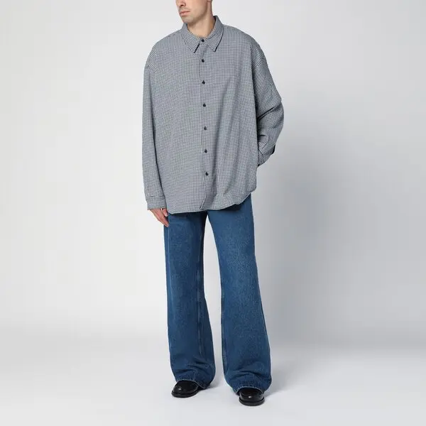 NEW AMSTERDAM SURF ASSOCIATION Wool Blend Checked Shirt